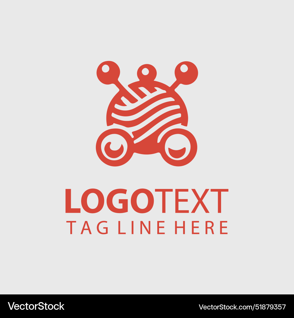 Knitting logo Royalty Free Vector Image - VectorStock