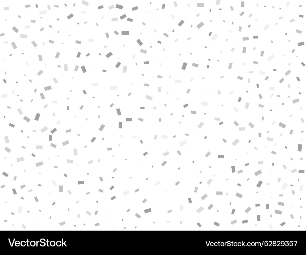Magic silver rectangular glitter confetti Vector Image