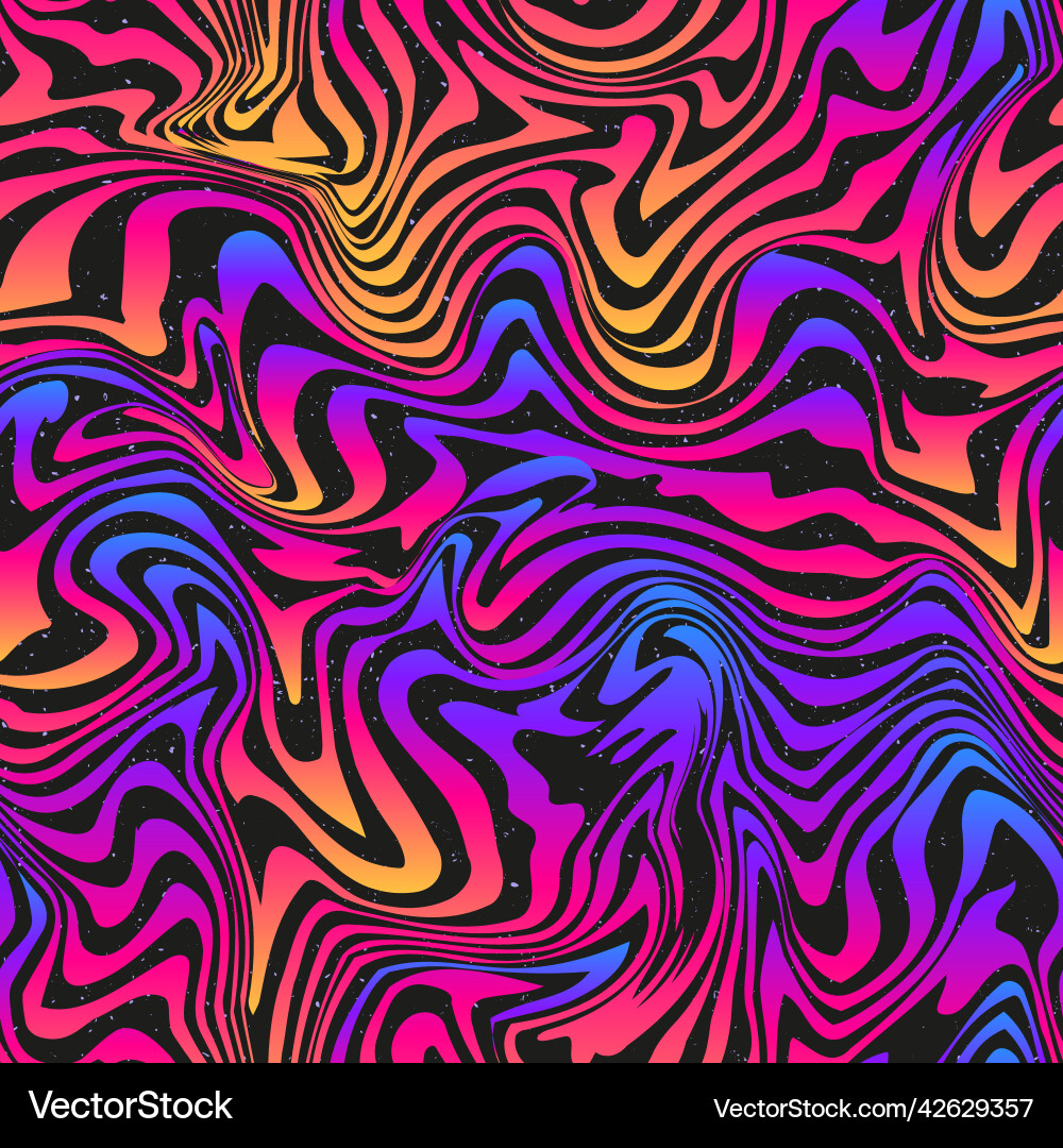 Psychedelic distortion line seamless texture Vector Image