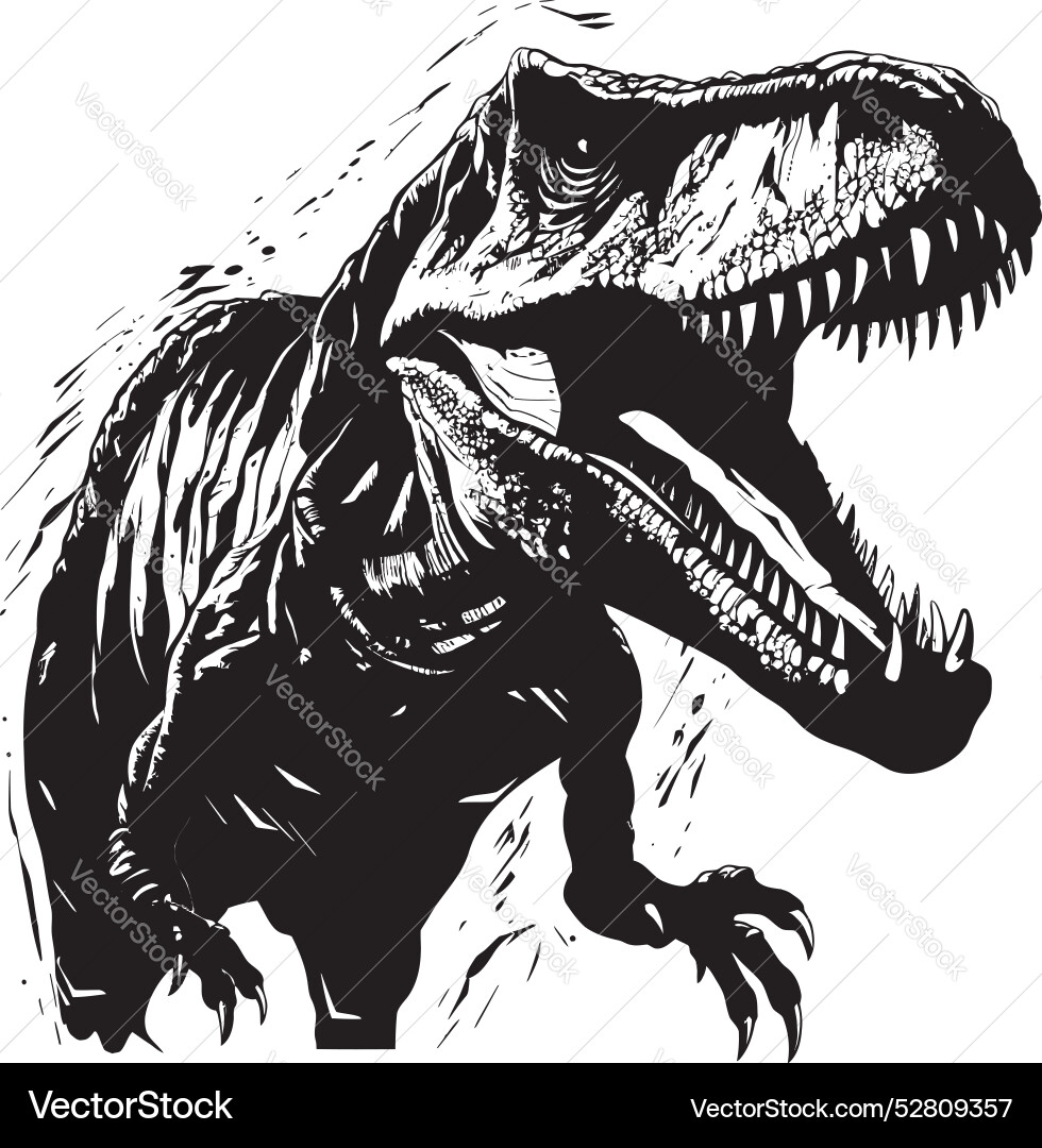 Rampaging raptor veloci reptor icon clawed Vector Image