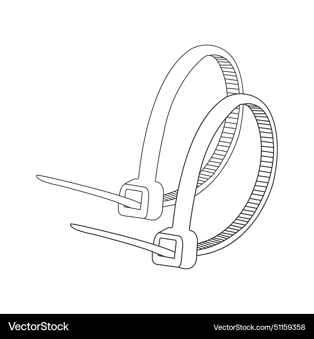 Cable ties icon Royalty Free Vector Image - VectorStock