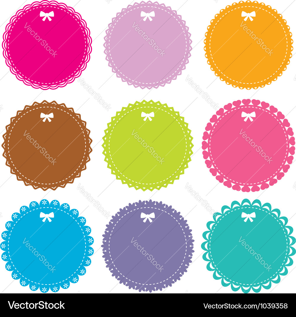 Circle frames set Royalty Free Vector Image - VectorStock