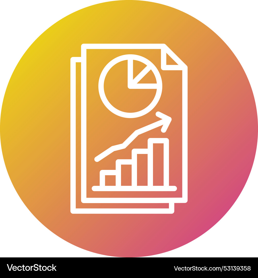 Finance chart icon design Royalty Free Vector Image