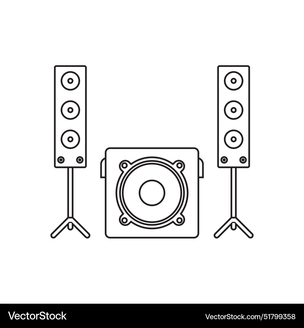 Sound system icon Royalty Free Vector Image - VectorStock