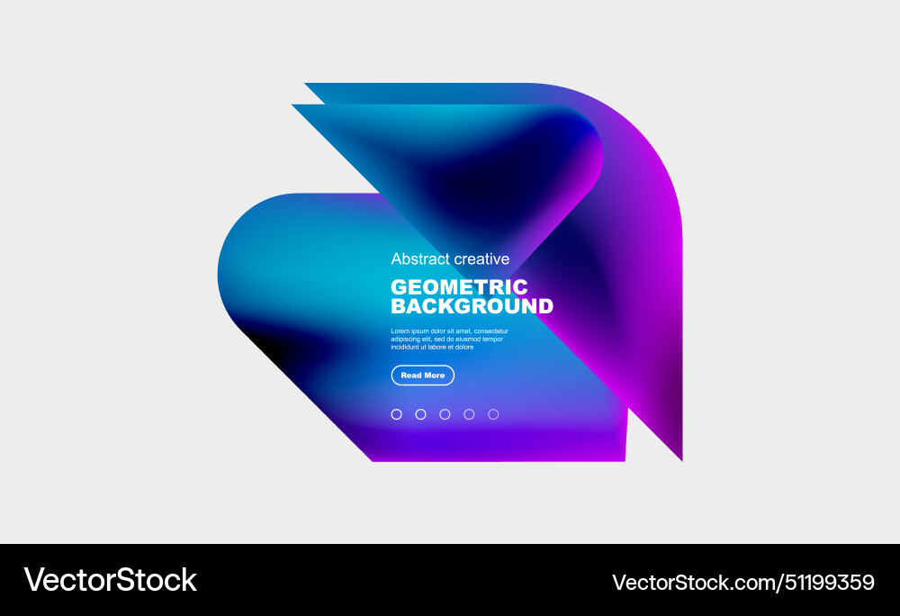 Geometric background in violet and electric blue Vector Image