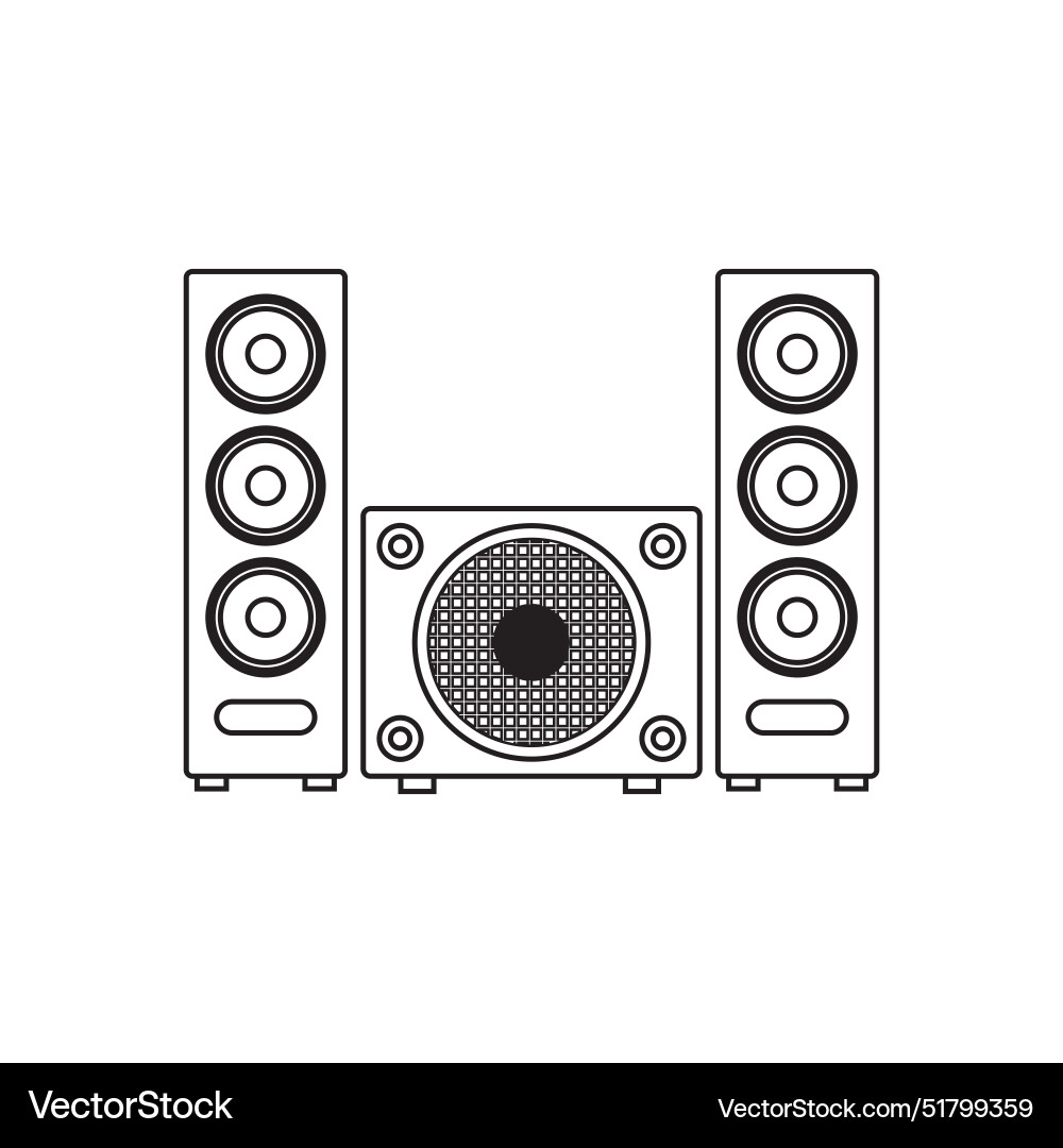 Sound system icon Royalty Free Vector Image - VectorStock