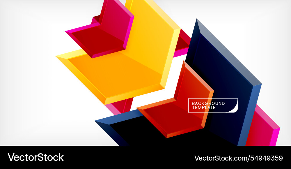 Technology dynamic arrow geometric background Vector Image