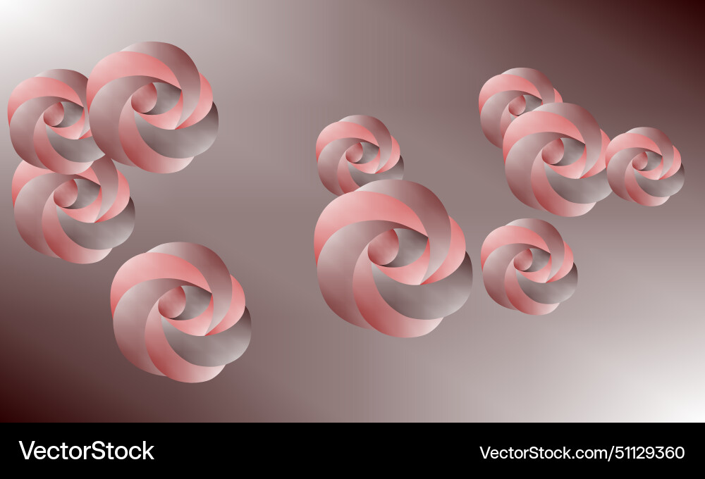 A composition of round figures different sizes Vector Image