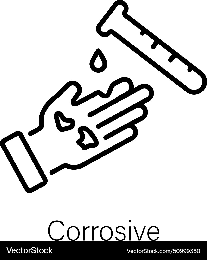 Corrosive Royalty Free Vector Image - VectorStock