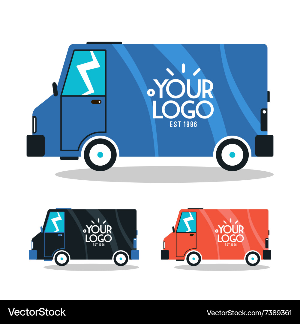Bus delivery Royalty Free Vector Image - VectorStock