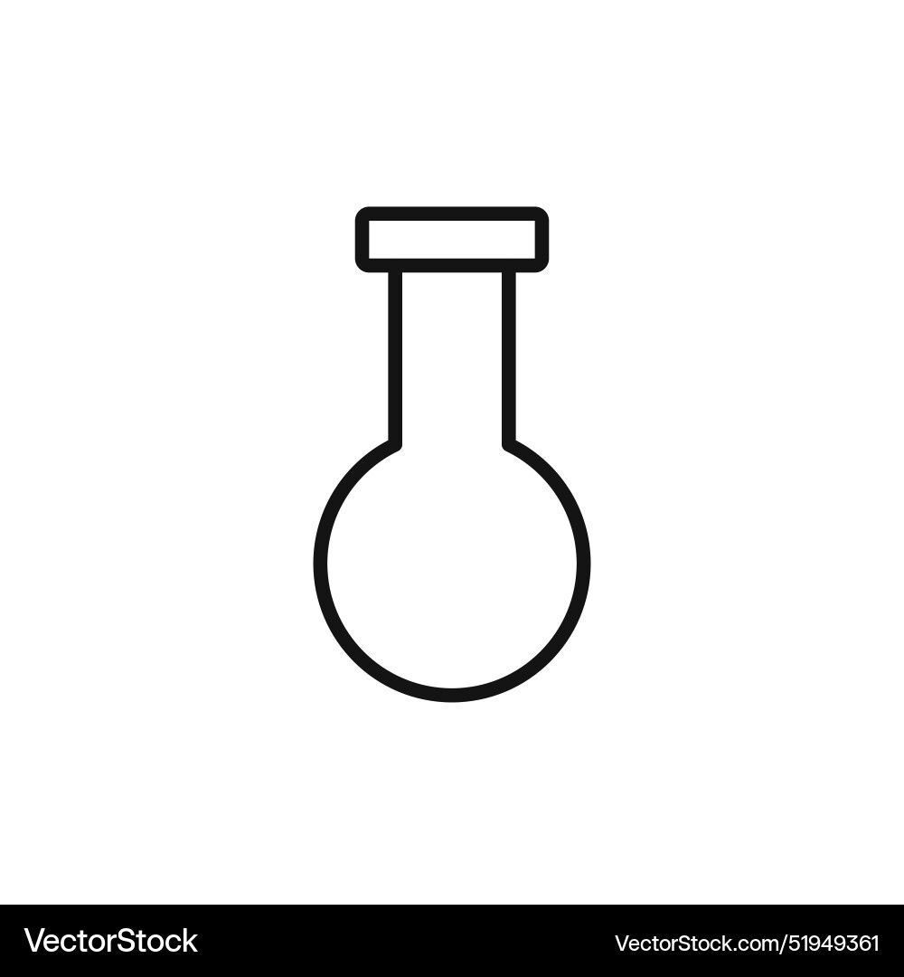 Chemistry logo sign outline Royalty Free Vector Image