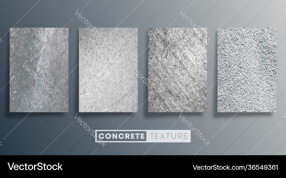 Concrete Texture Background - Stone Wall Vector Image