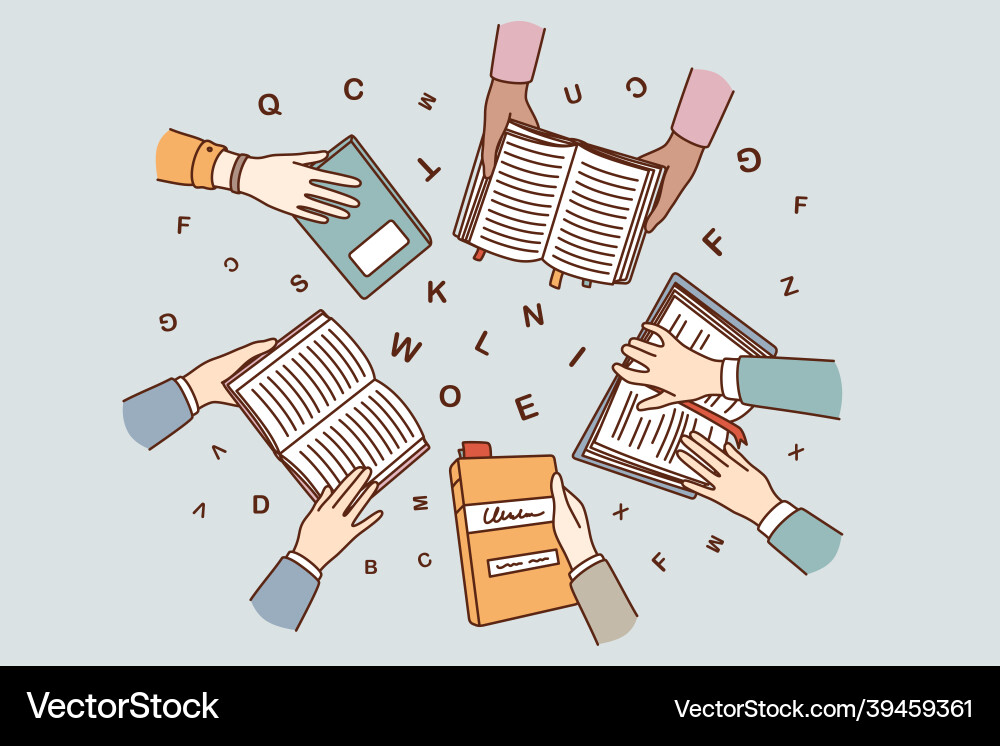 Education learning and reading concept Royalty Free Vector