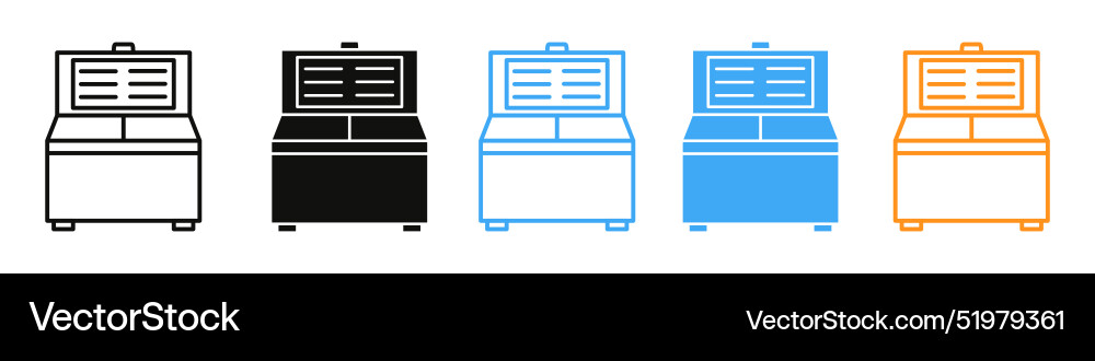 Food storage refrigeration icon for keeping Vector Image