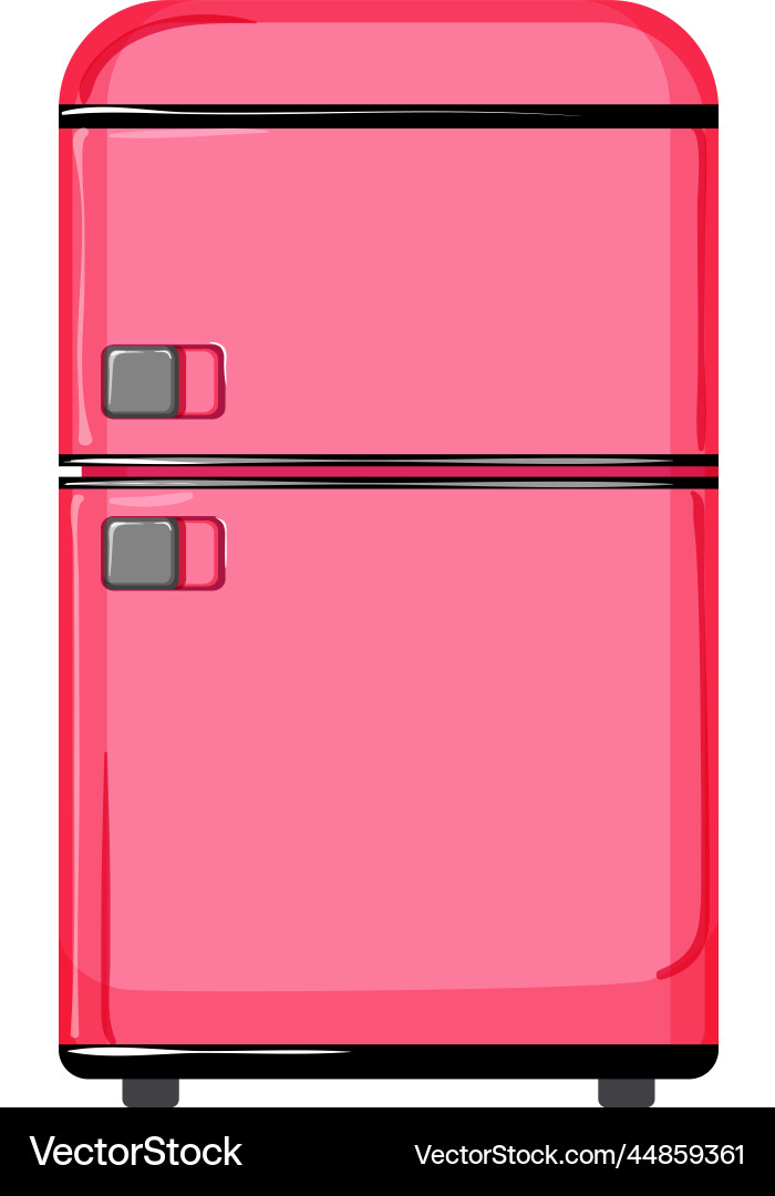 Freezer fridge refrigerator cartoon Royalty Free Vector
