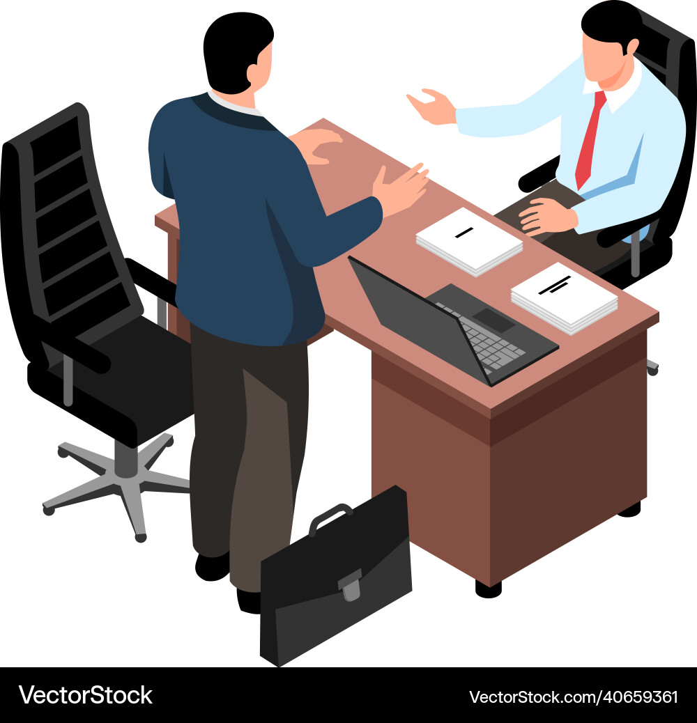 Lawyer office visit composition Royalty Free Vector Image