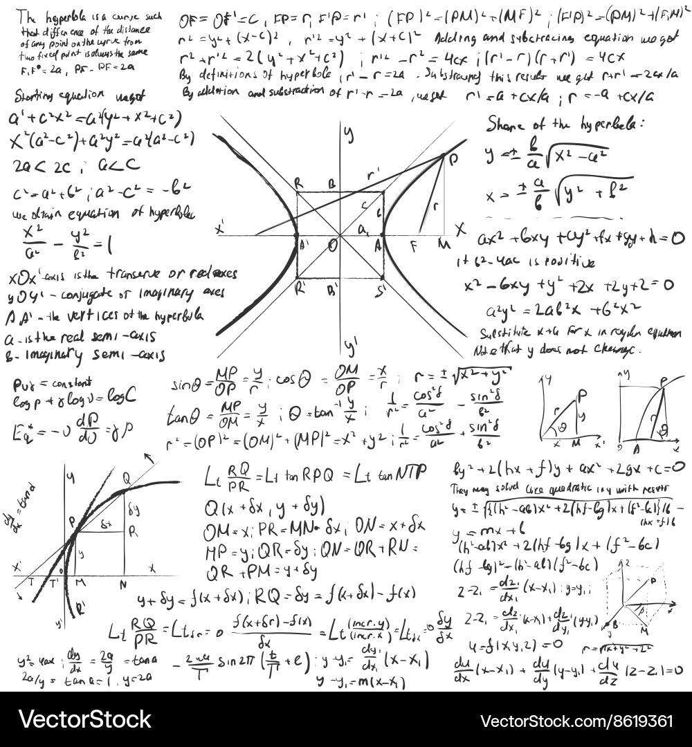 Maths background Royalty Free Vector Image - VectorStock