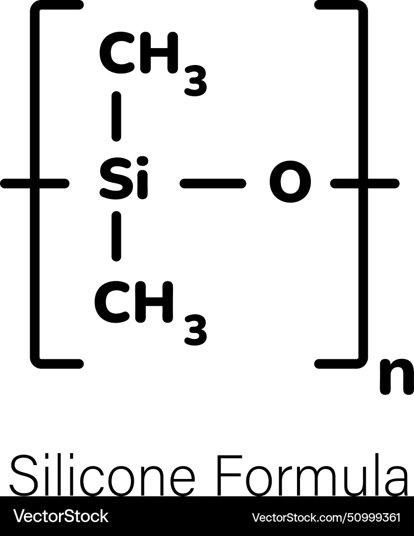 Silicone formula Royalty Free Vector Image - VectorStock