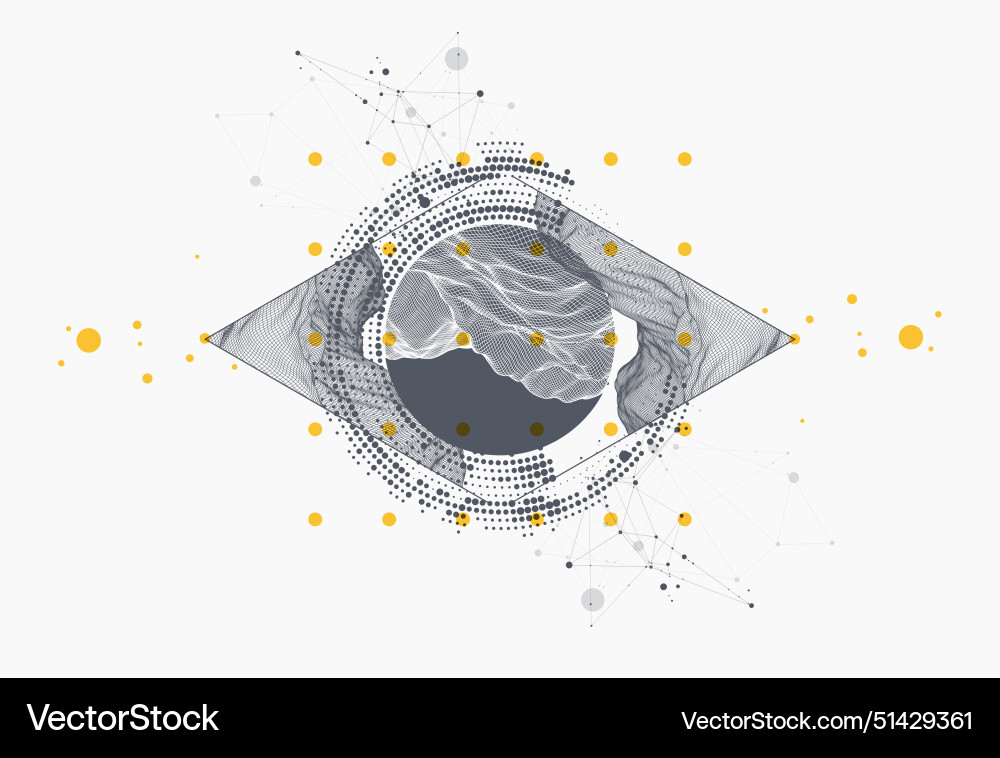 Trendy abstract wireframe background modern Vector Image