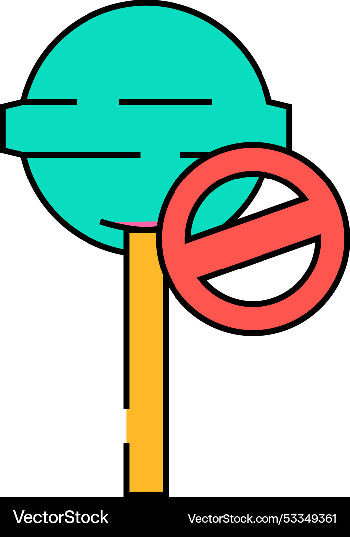 Wrong answer icon color Royalty Free Vector Image