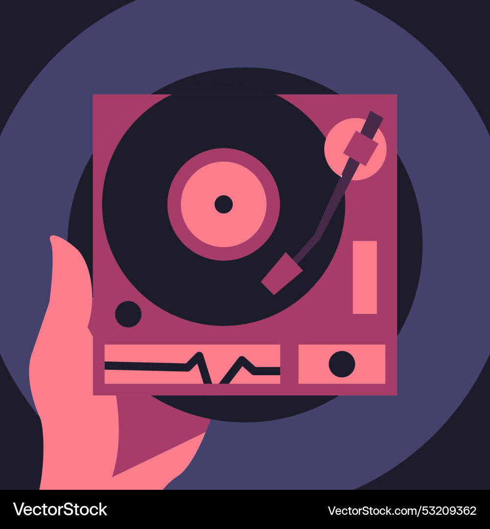 Ancient music recording Royalty Free Vector Image