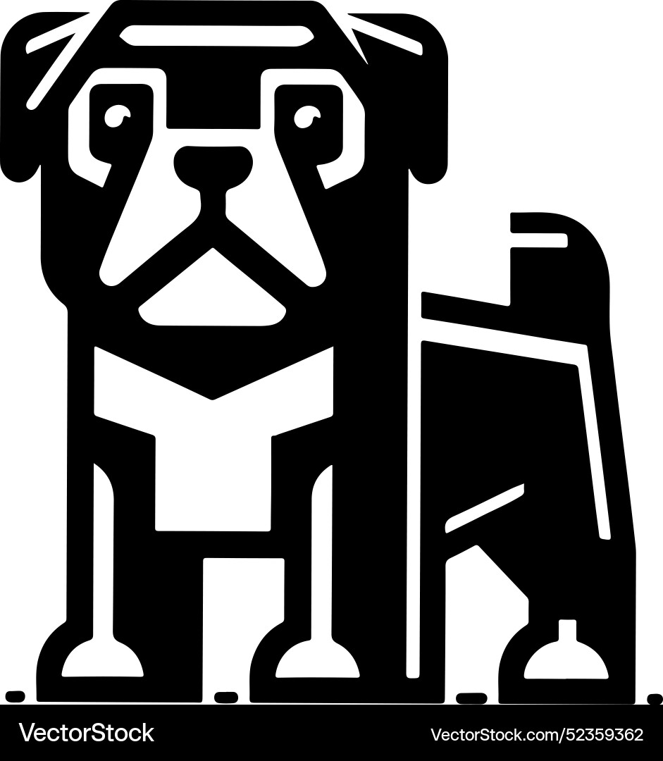 Boxer dog silhouette collection on white Vector Image
