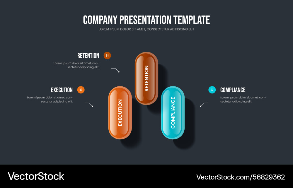 Enterprise development frame template financial Vector Image
