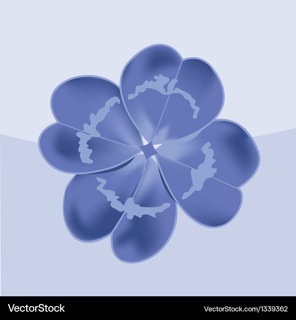 Four leaf clover Royalty Free Vector Image - VectorStock