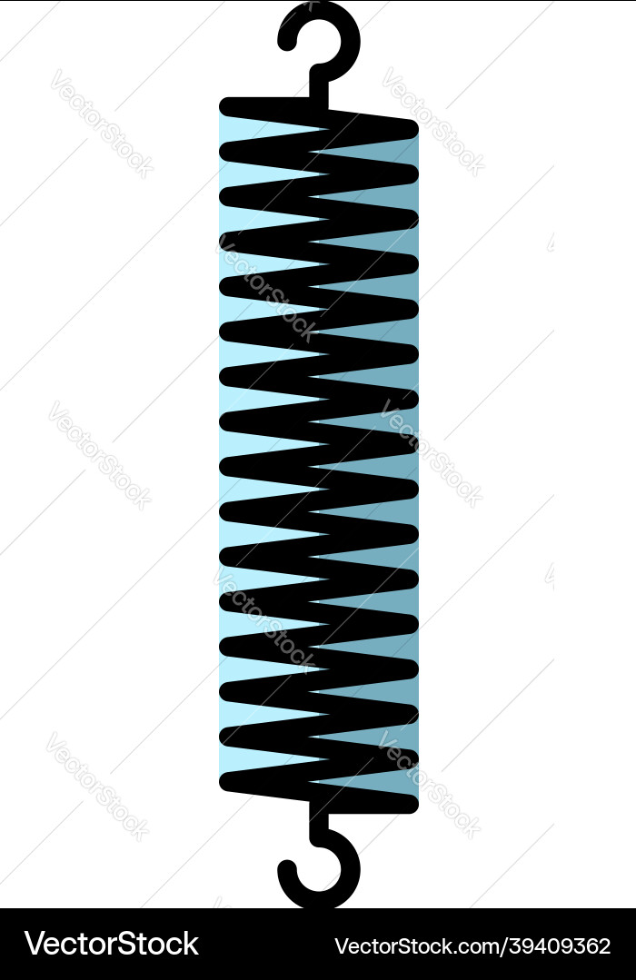 Spiral spring icon color outline Royalty Free Vector Image
