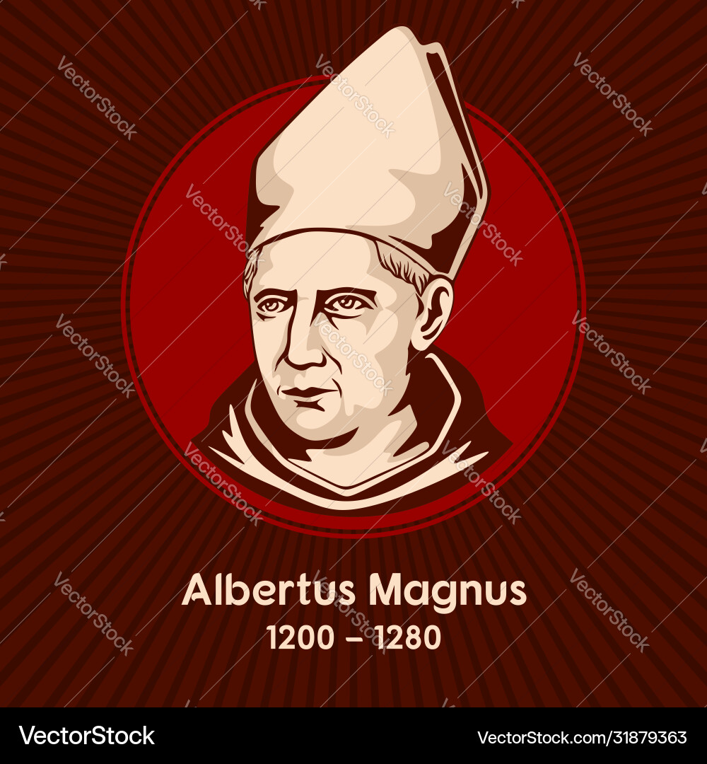 Albertus magnus Royalty Free Vector Image - VectorStock