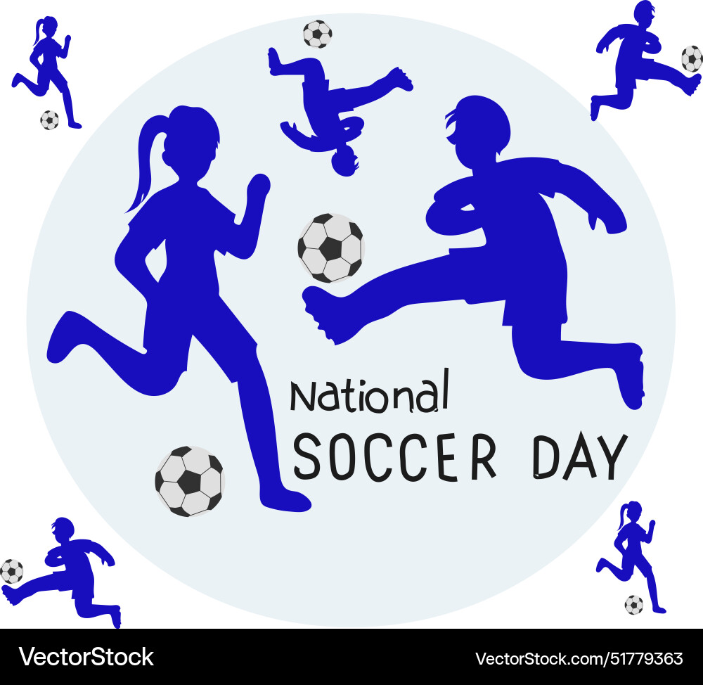 National soccer day Royalty Free Vector Image - VectorStock