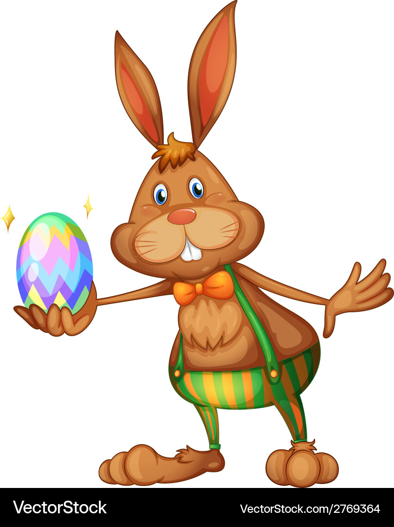 Easter rabbit Royalty Free Vector Image - VectorStock