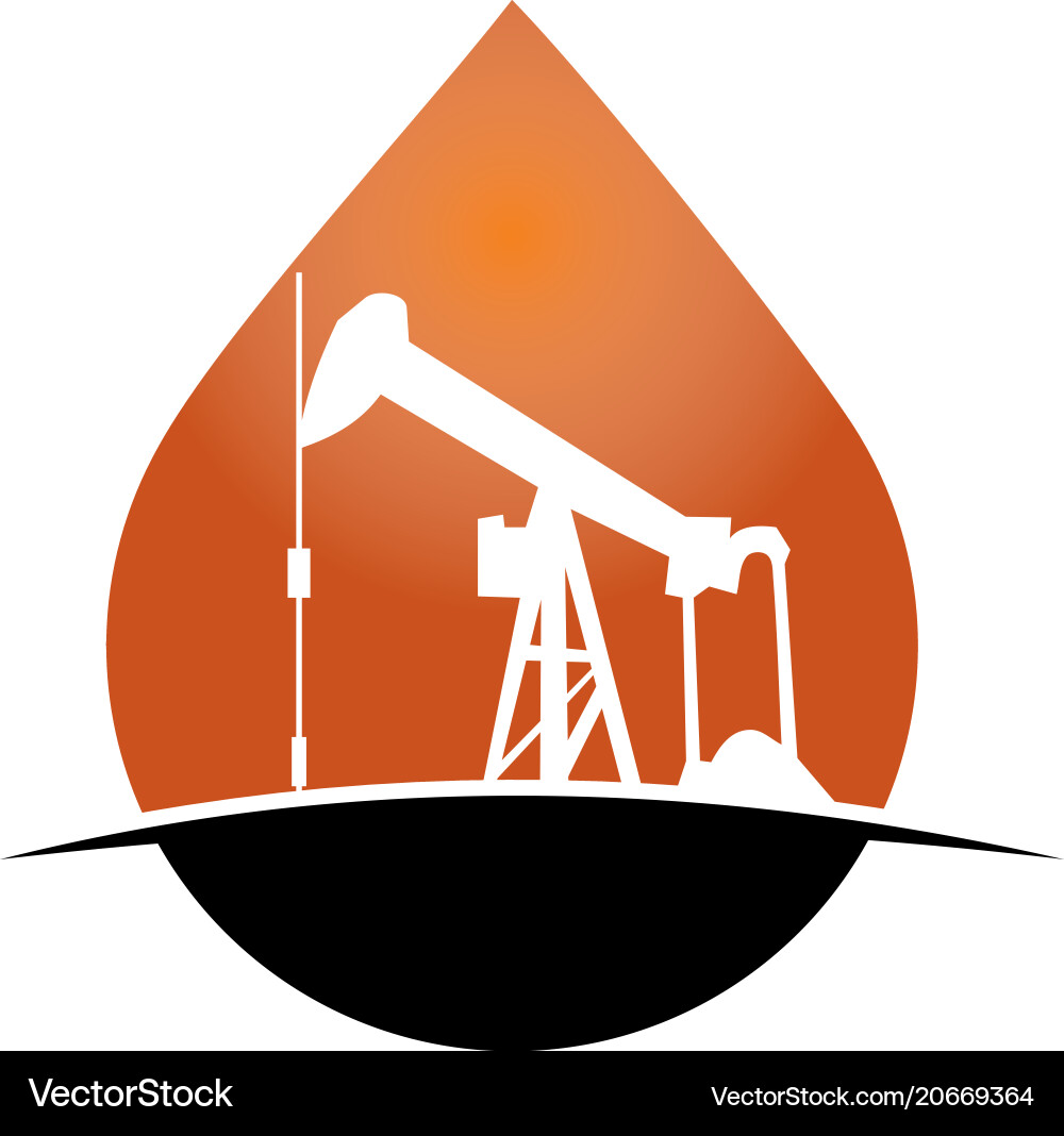 Oil mining Royalty Free Vector Image - VectorStock