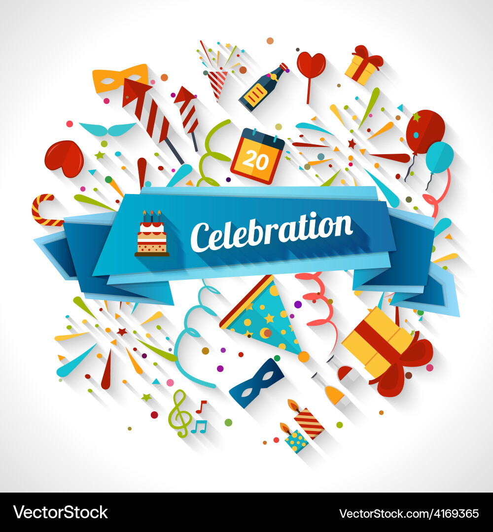 Celebration background Royalty Free Vector Image