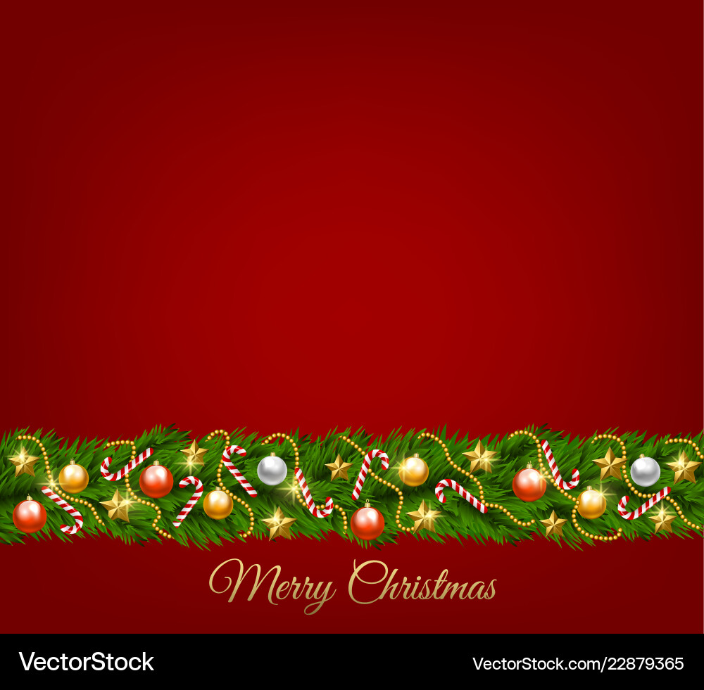 Christmas border Royalty Free Vector Image - VectorStock