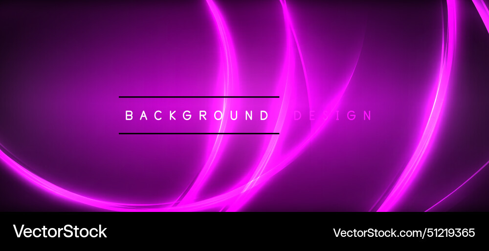 Electric blue font forms glowing neon lines Vector Image