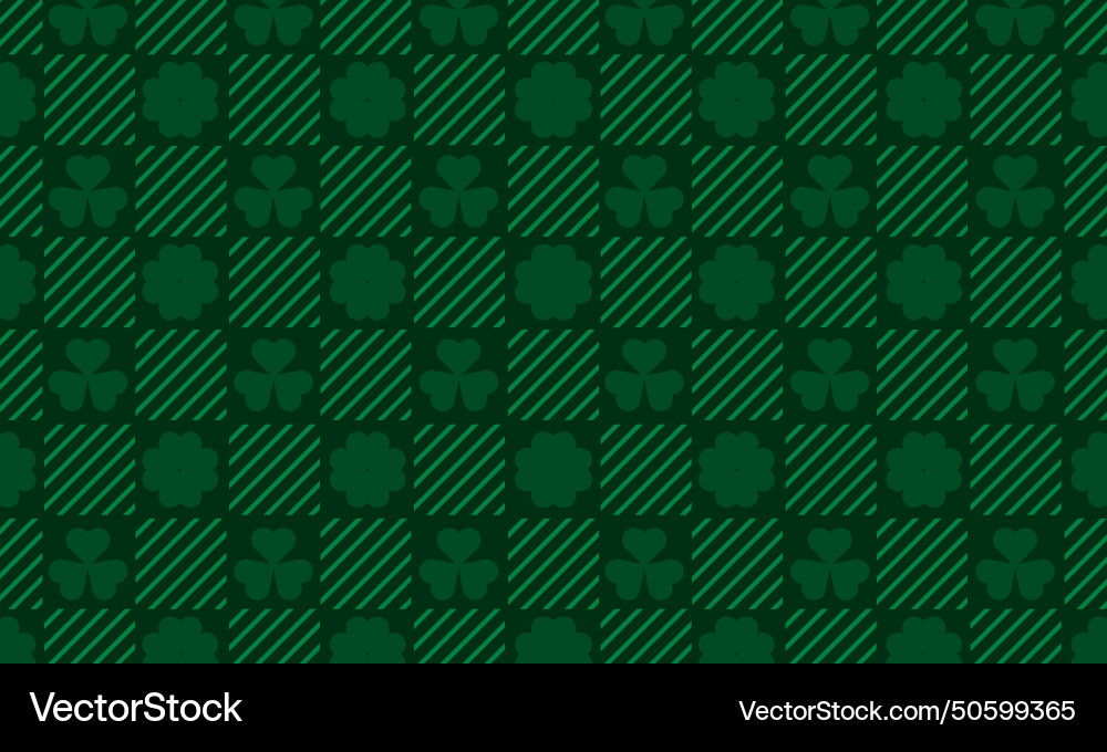 Saint patrick day pattern design backgkround Vector Image
