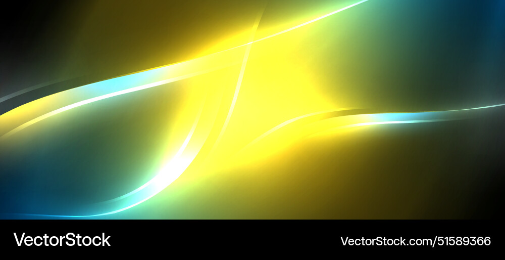 Neon glowing circle rays light round lines Vector Image