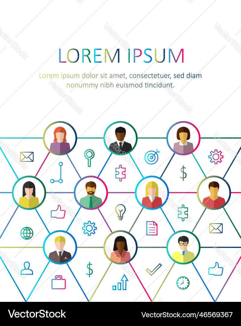 Business team as teamwork togetherness unity Vector Image