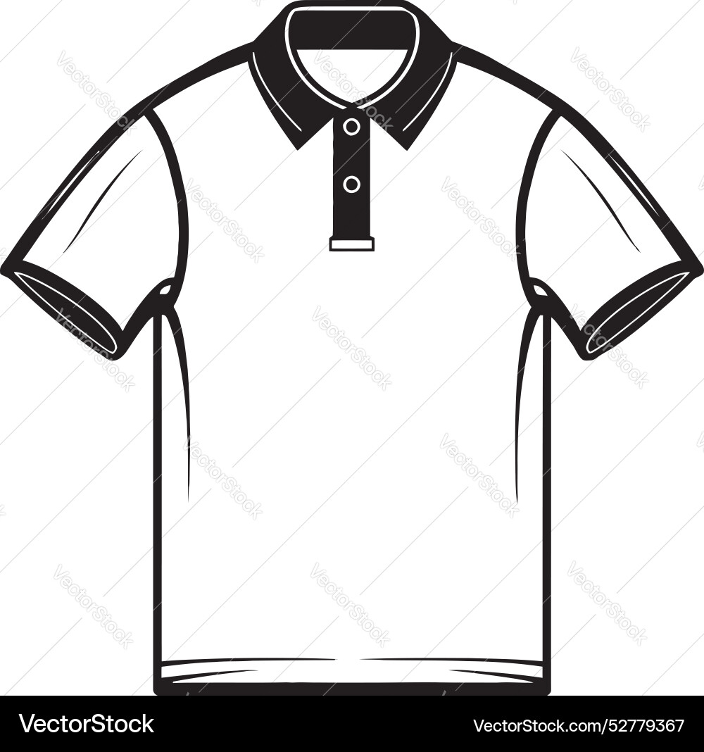 Contemporary chic polo t shirt symbol dynamic Vector Image