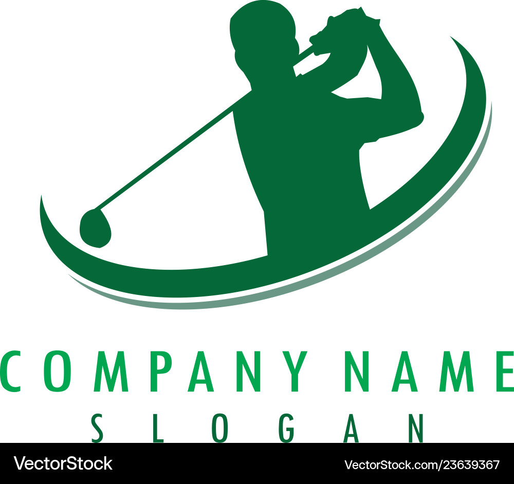 Golfer design Royalty Free Vector Image - VectorStock