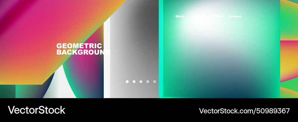 Vibrant geometric pattern with a rainbow of colors