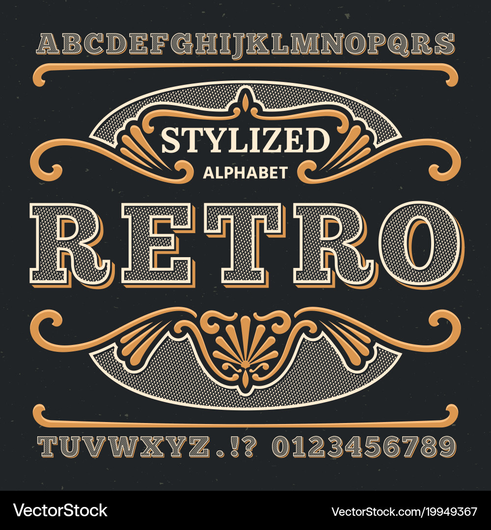 Gothic Numbers Numerals Vector Images (over 190)