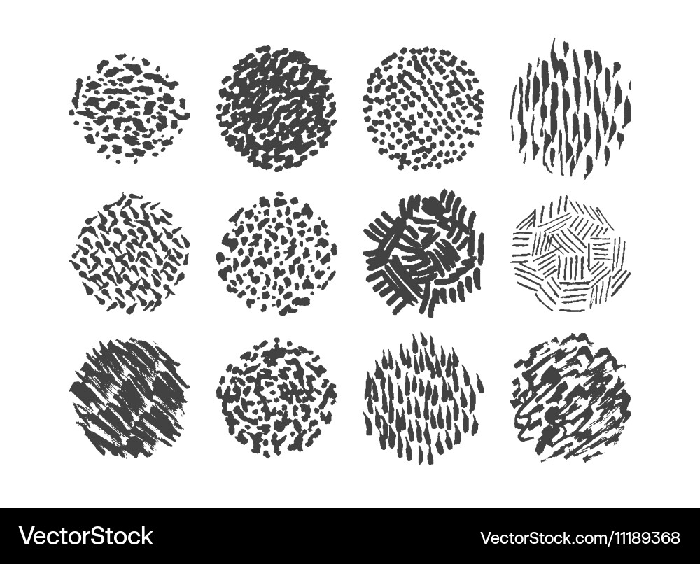 Scribble Brush Pack - Diverse Textures Royalty Free Vector