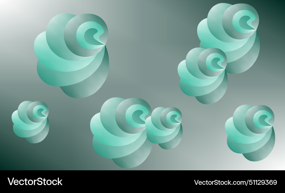 A composition of round figures different sizes Vector Image