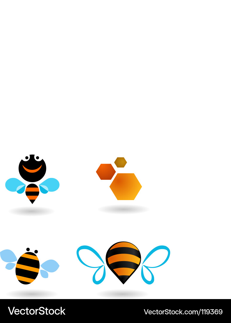 Bee Royalty Free Vector Image - VectorStock