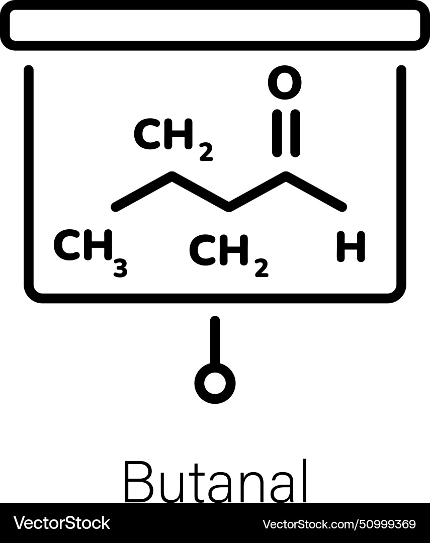 Butanal Royalty Free Vector Image - VectorStock