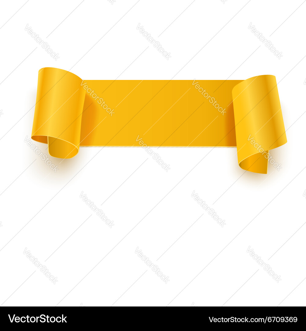Curved banner on white Royalty Free Vector Image