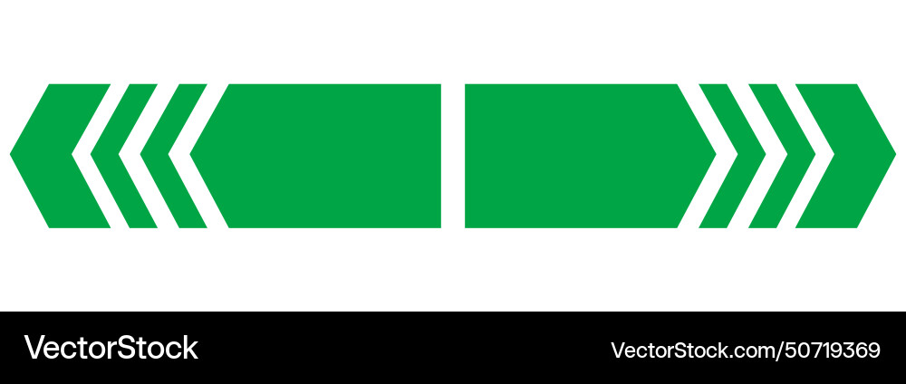 Green arrows as door opening sign Royalty Free Vector Image