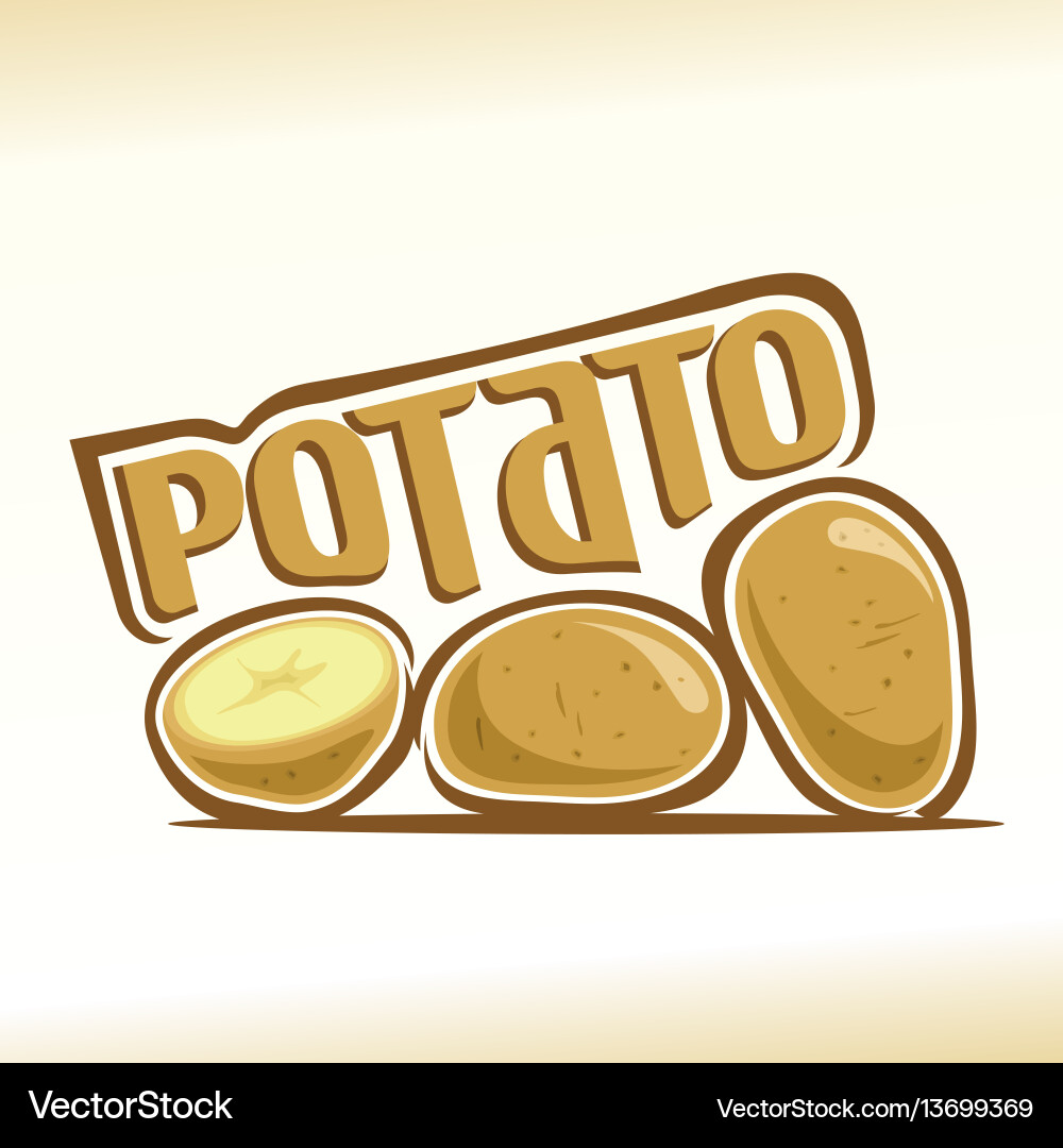 Logo for potato Royalty Free Vector Image - VectorStock